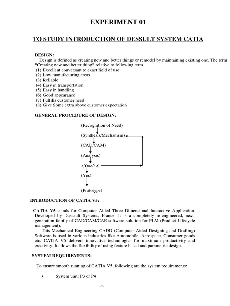 Catia Manual | PDF | Computer Aided Design | Product Lifecycle
