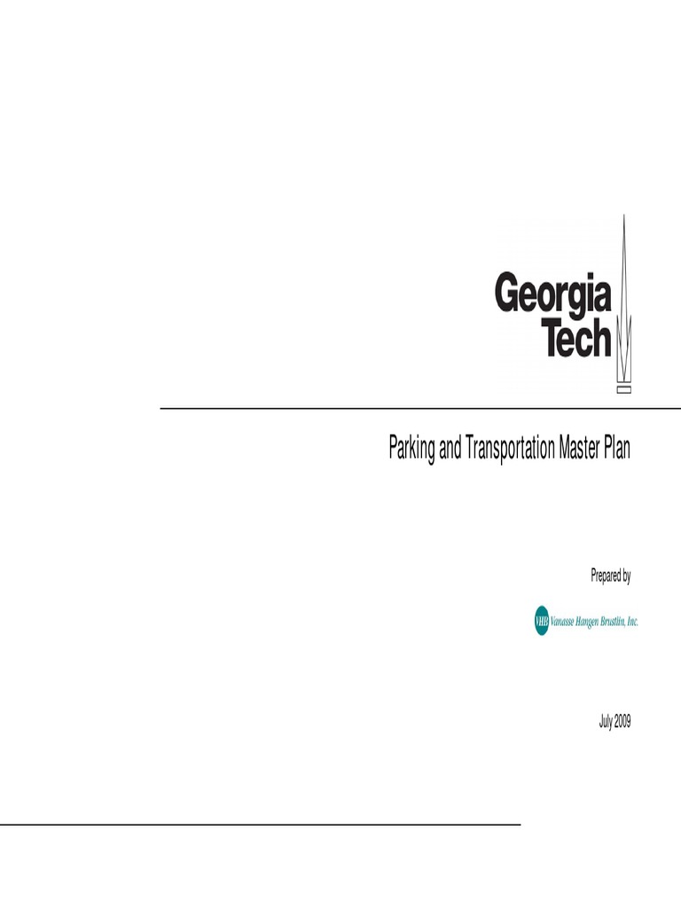 PT Master Plan July 2009 | PDF | Atlanta | Parking