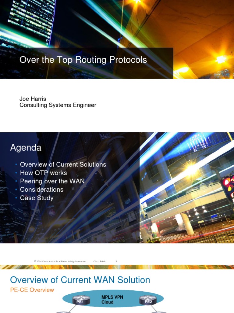 Eigrp Over The Top Routing Otp Pdf Virtual Private Network Internet Protocols 