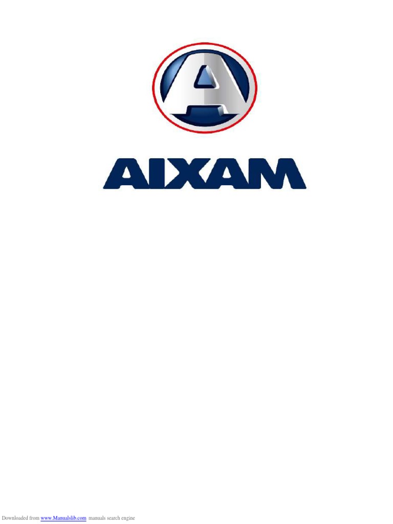AIXAM User Manual and Safety Guide | PDF | Trunk (Car) | Diesel Engine
