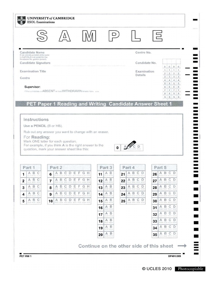 PET Answer sheets.pdf