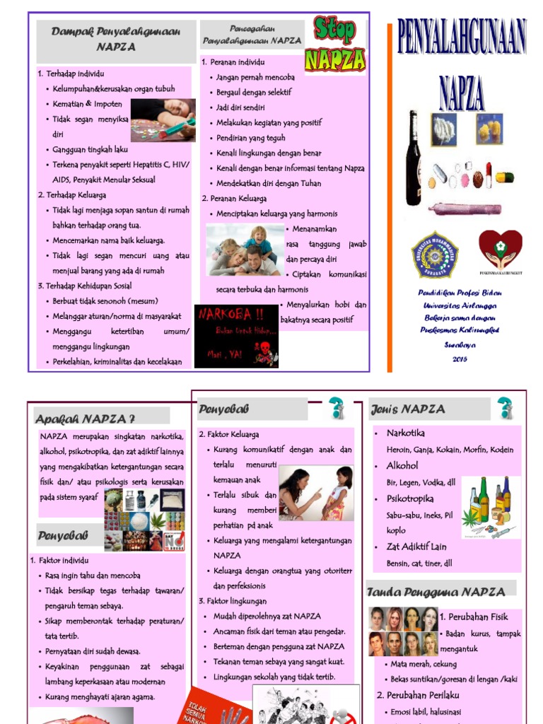 Leaflet NAPZA | PDF