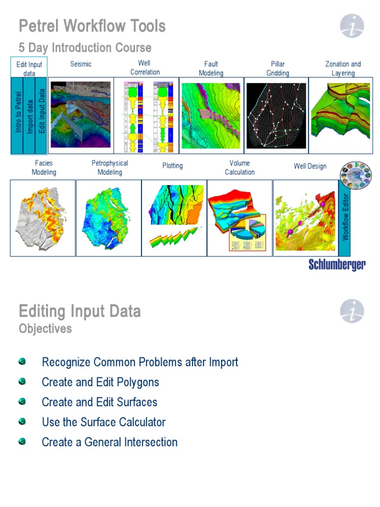 Petrel Workflow Tools: 5 Day Introduction Course | PDF | 3 D Computer ...