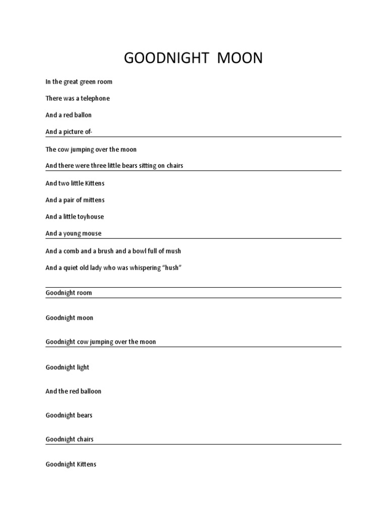 Goodnight Moon | PDF