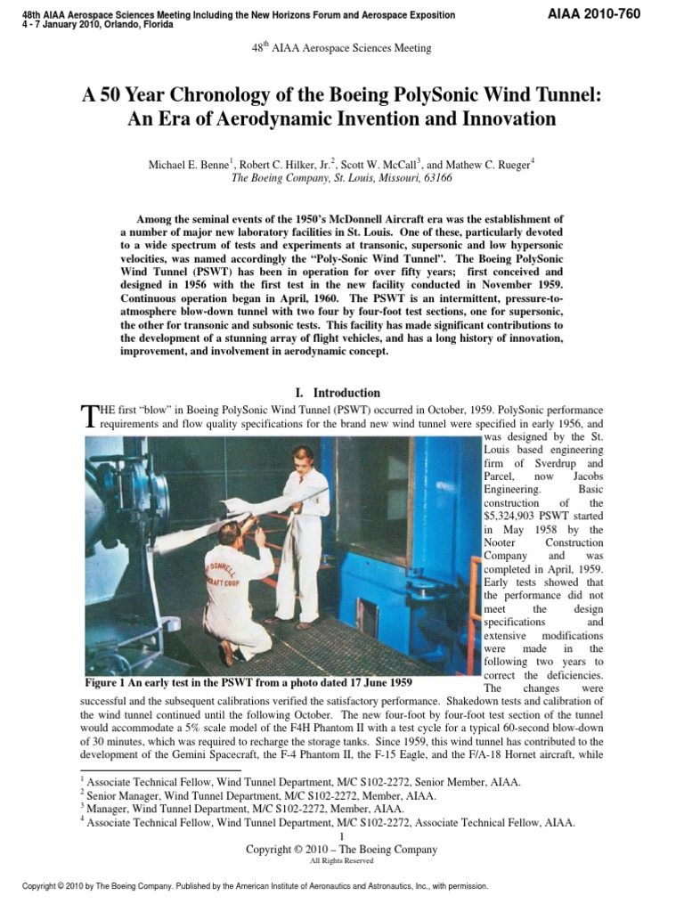 PSWT | PDF | Wind Tunnel | Mach Number