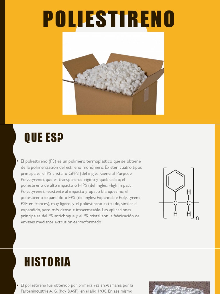 POLIESTIRENO | PDF | Poliestireno | Materiales