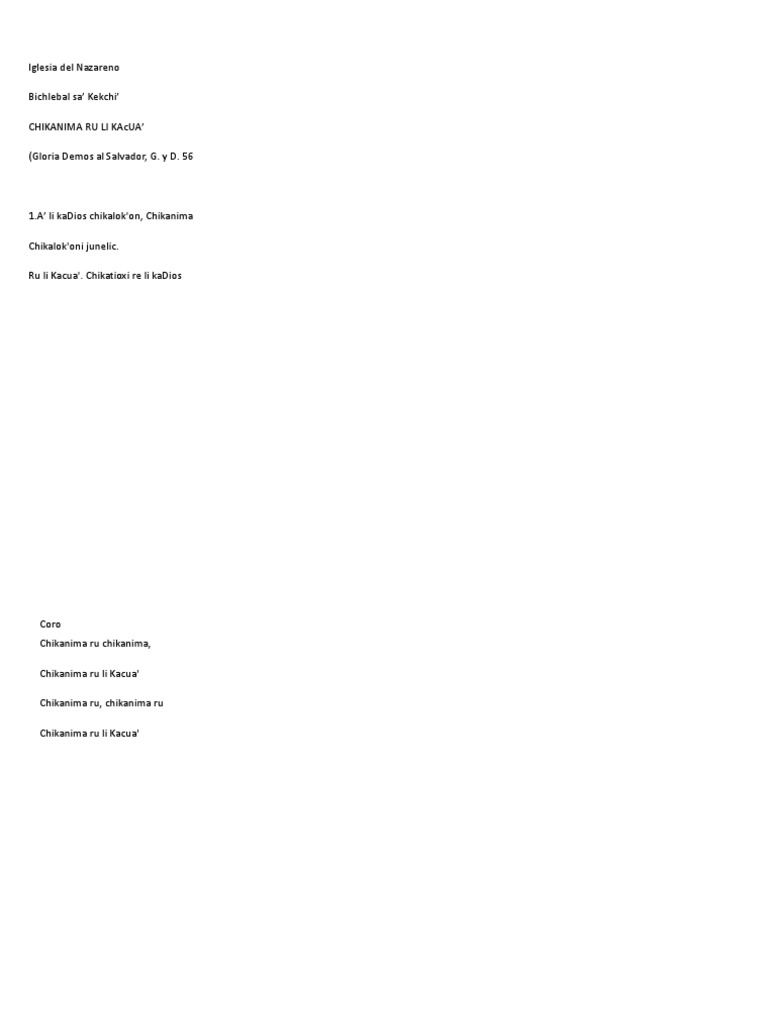 Kekchi' 1-50 | PDF | Religion & Spirituality