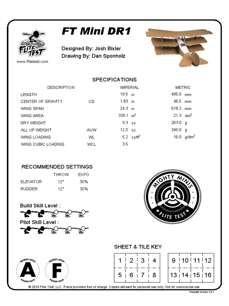 FT Mini DR1 v1.0 Full-Size | PDF | Spaceflight Technologies | Wing ...