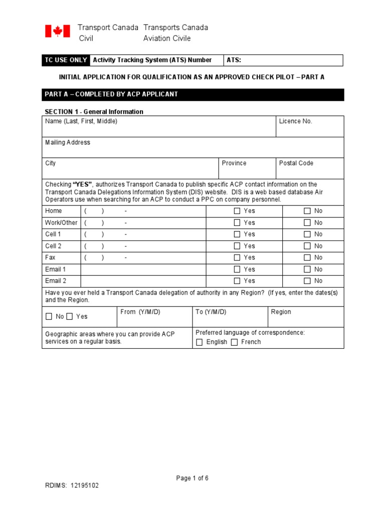 Transport Canada Transports Canada Aviation Civile Civil Aviation | PDF ...