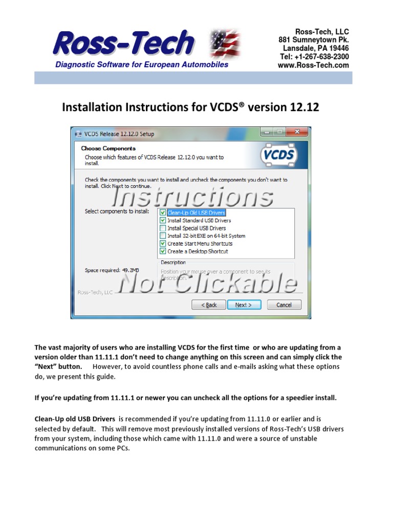 Installation Instructions Vcds Vag Com | PDF | Microsoft Windows | 64 ...