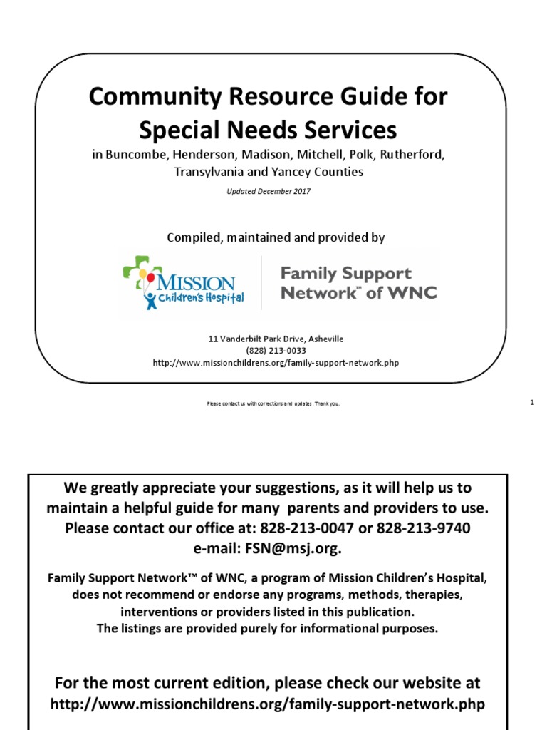 Community-Resources-Guide NC | PDF | Foster Care | Adoption