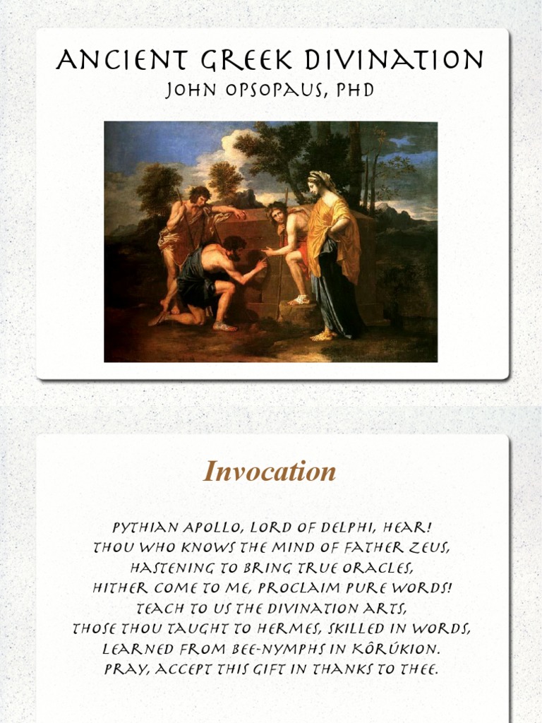 Ancient Greek Divination Practices | PDF | Apollo | Oracle