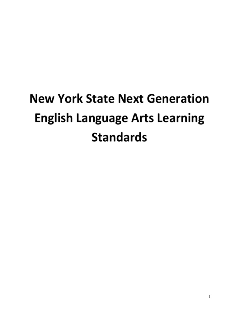 NY ELA Standards for Educators | PDF | Individualized Education Program ...