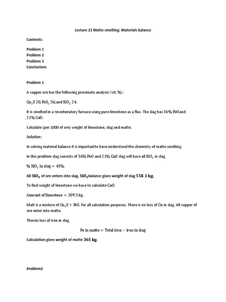 Lecture21 PDF | PDF | Iron | Smelting