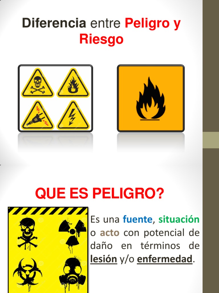 Diferencia Entre Riesgo y Peligro | PDF | Riesgo | Salud pública