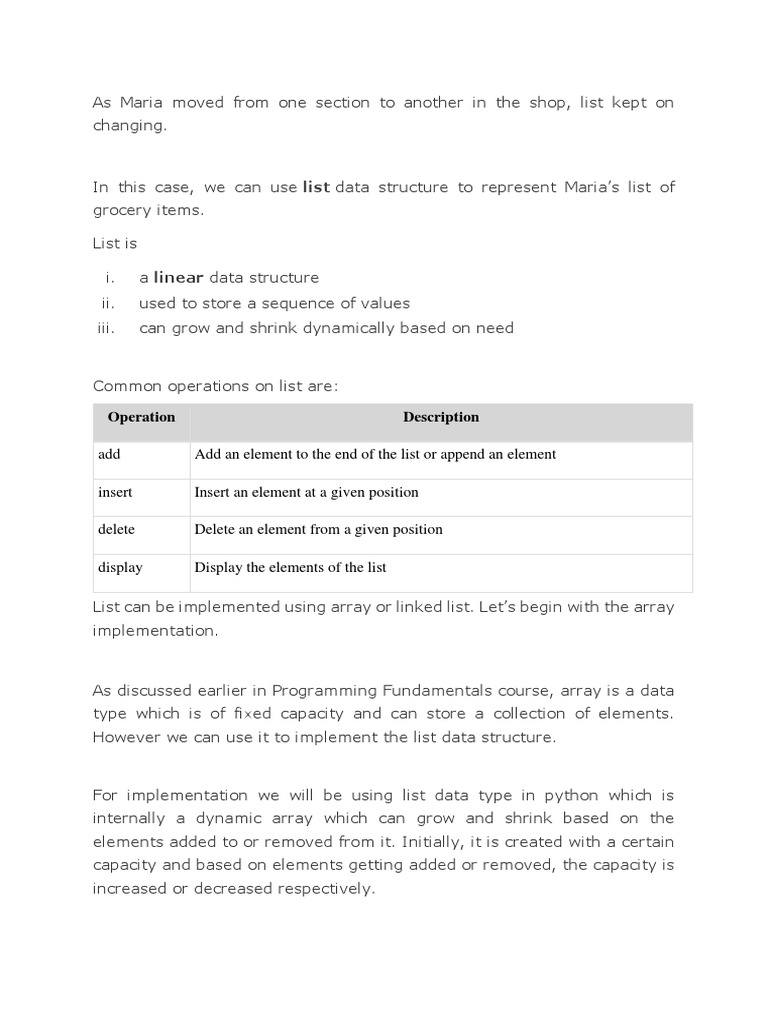 Data Structures And Relations Pdf Array Data Structure Algorithms And Data Structures