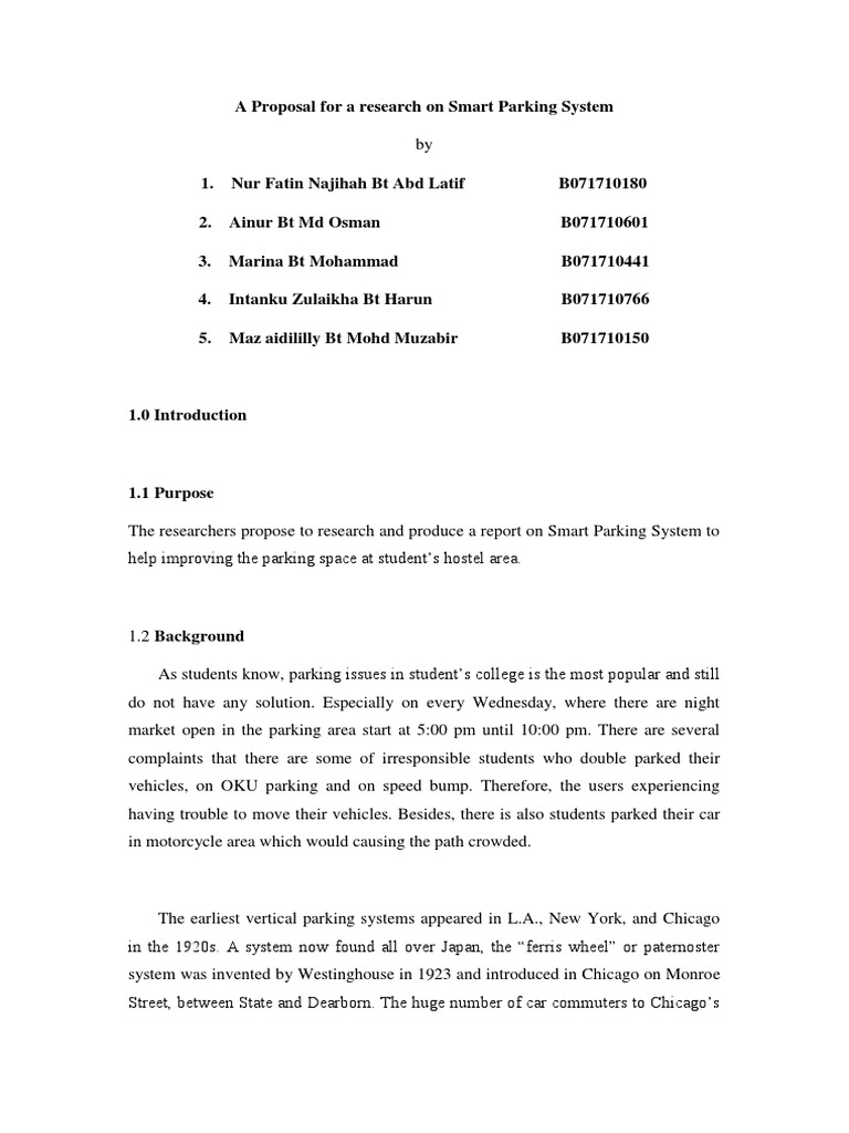 Smart Parking Solutions for Students | PDF