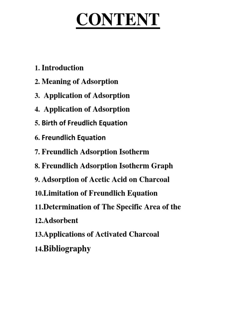 Content | PDF | Adsorption | Chemical Engineering