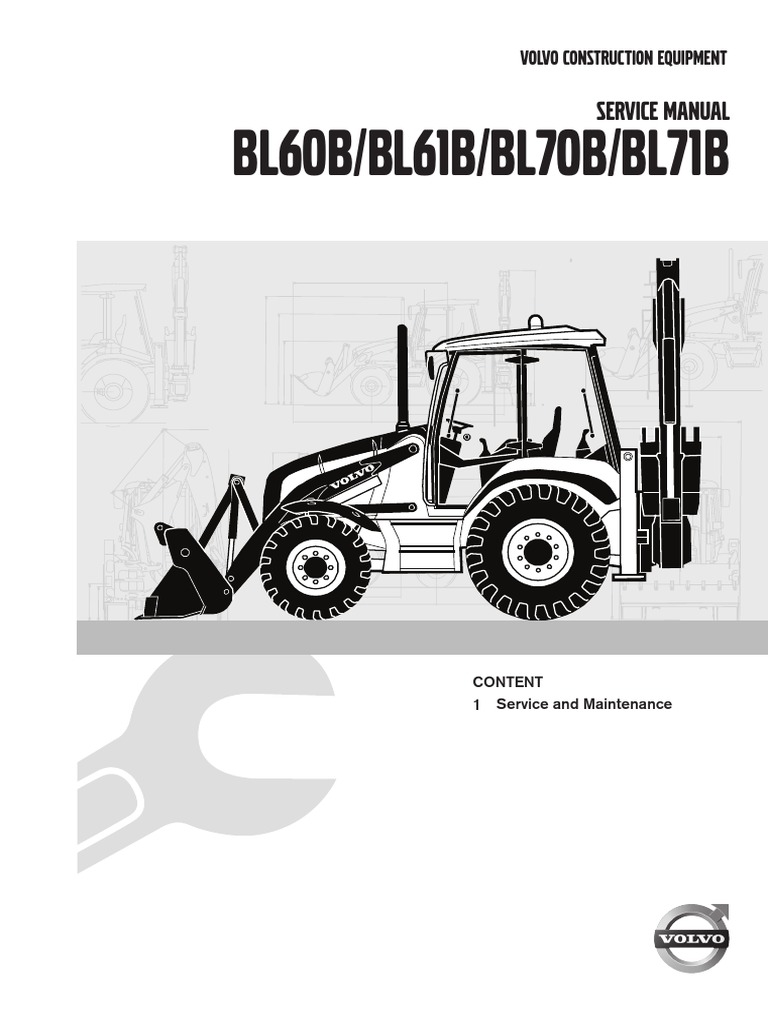 Service Manual Backhoe Loader B Series Service and Maintenance | PDF ...