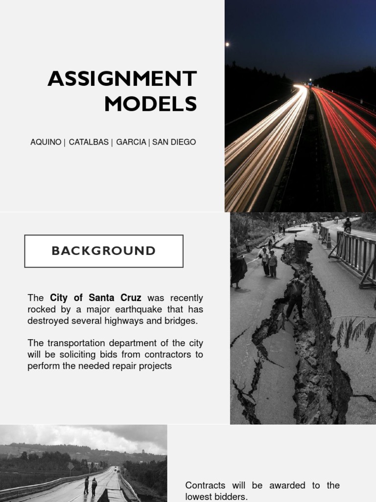 Assignment Models: Aquino - Catalbas - Garcia - San Diego | PDF ...