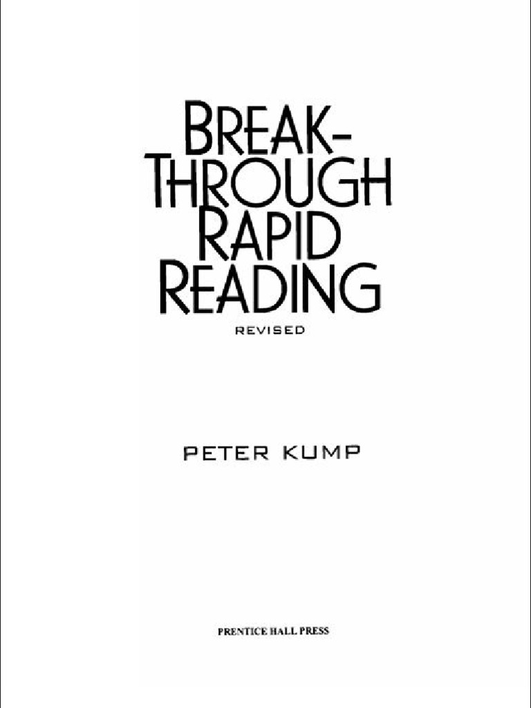 Breakthrough Rapid Reading | PDF | Language Arts & Discipline | Foreign ...
