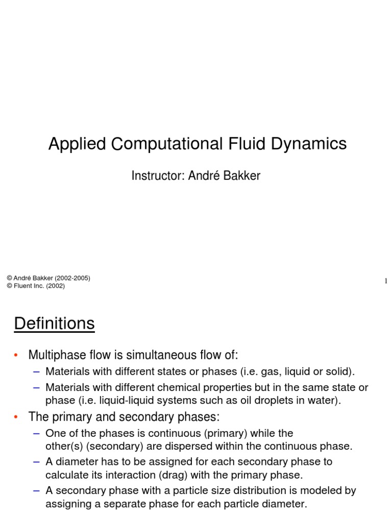 Applied Computational Fluid Dynamics | PDF | Fluid Dynamics | Fluidization