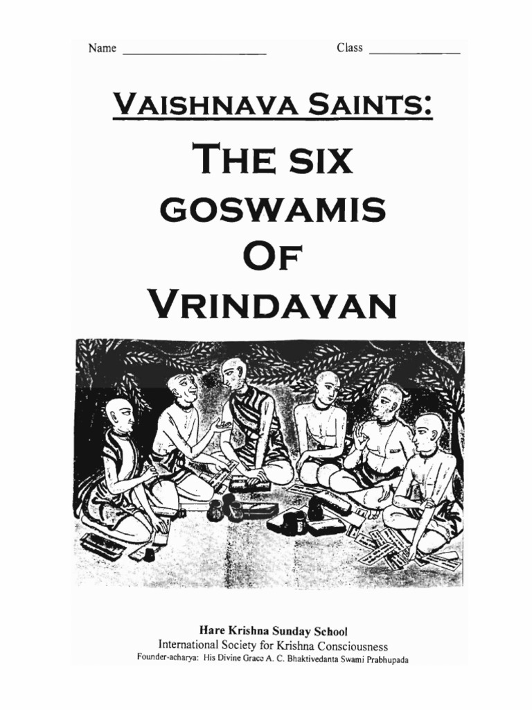 The Six Goswamis of Vrindavan | PDF | Krishna | Hinduism