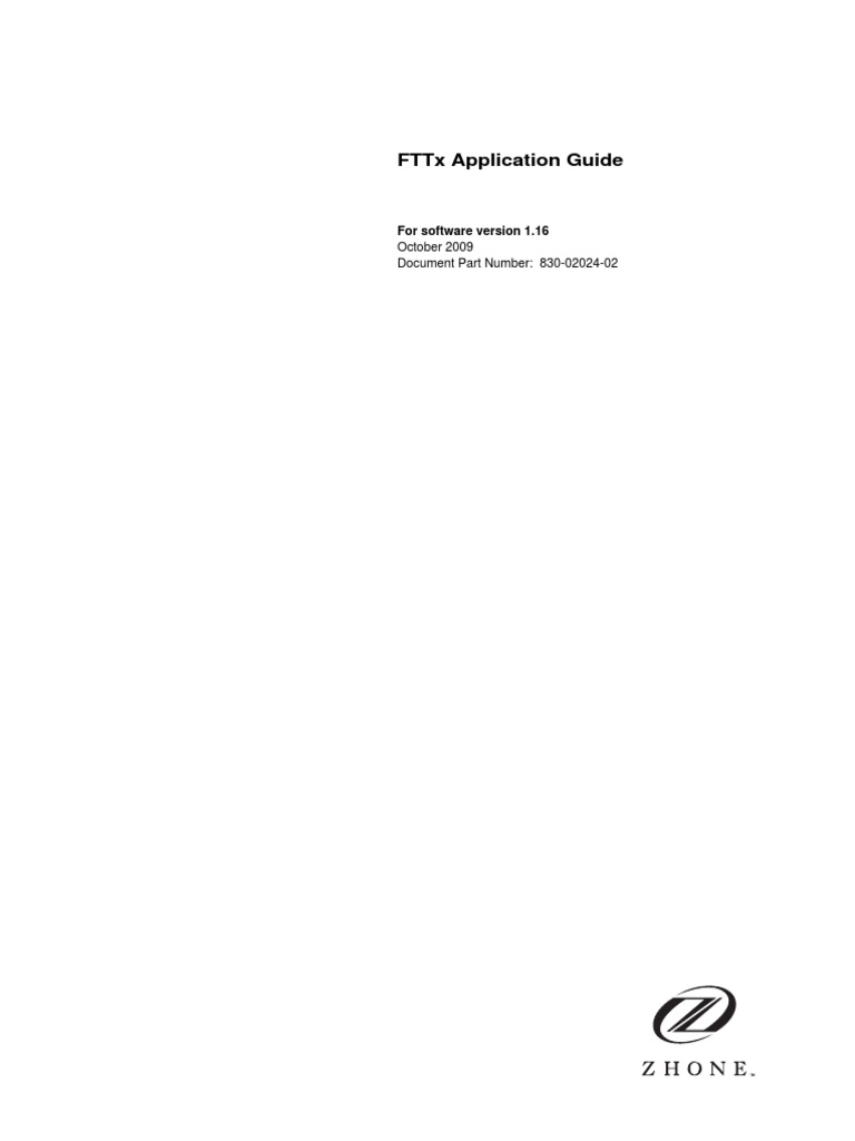 FTTX Application Guide PDF | PDF | Fiber To The X | Optical Fiber