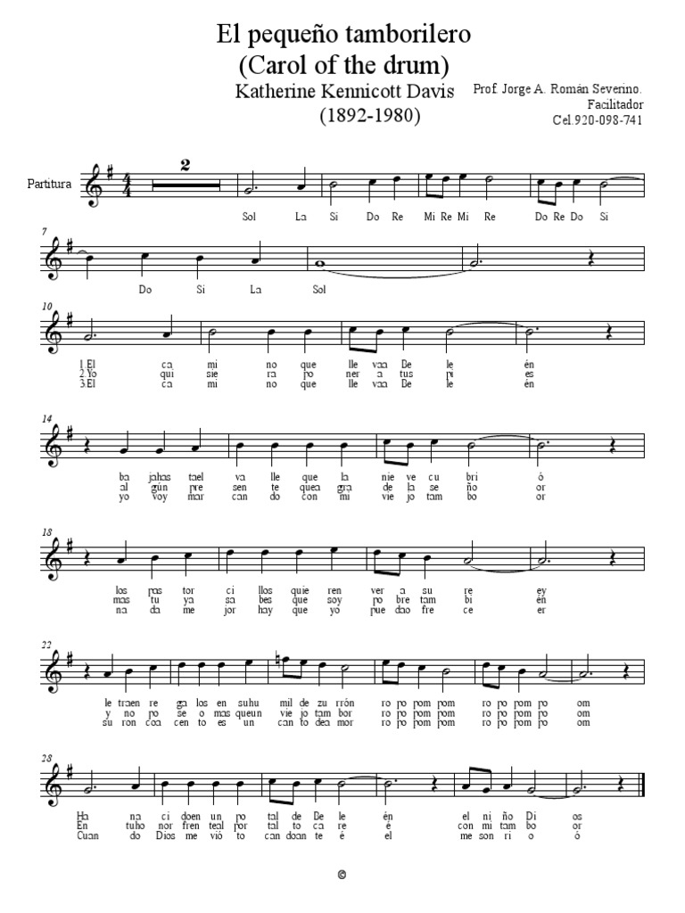 El Pequeño Tamborilero | PDF