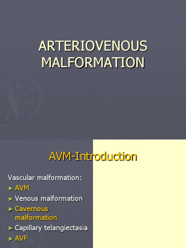 Arteriovenous Malformation | PDF | Angiology | Diseases And Disorders