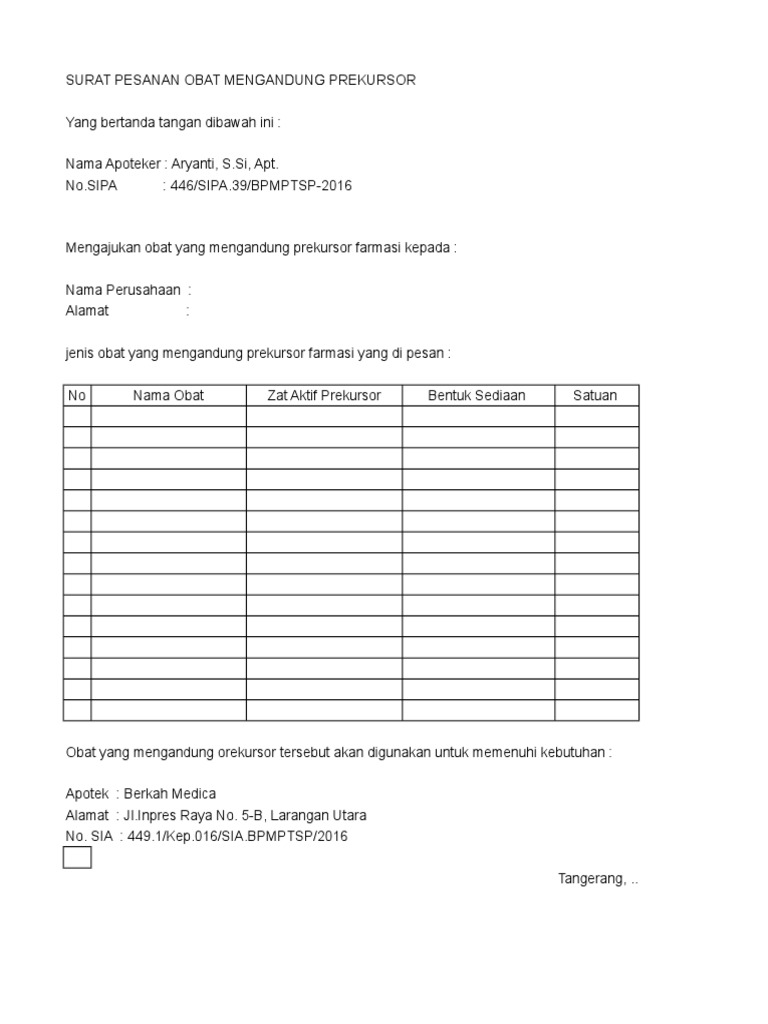 Laporan Prekursor | PDF | Bisnis