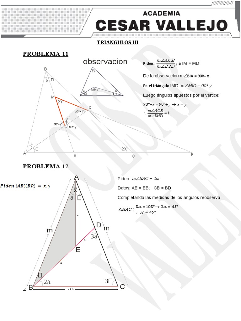 SB - CV Prob - Domiciliarios2 | PDF | Geometría triangular | Geometría Elemental