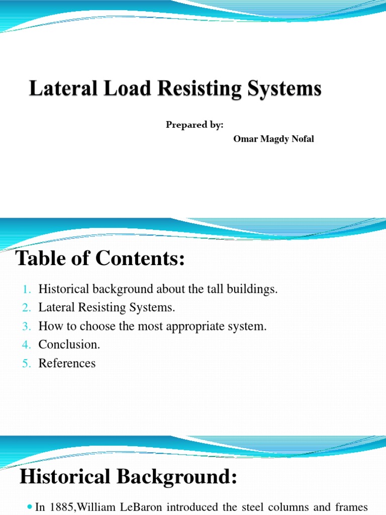 Lateral Load Resisting Systems | PDF | Beam (Structure) | Framing ...