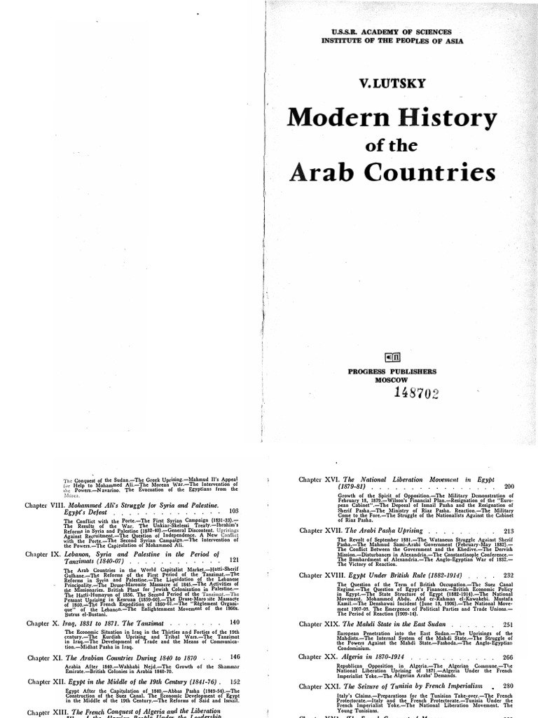 Modern Arab History Overview | PDF | Arab World | Ottoman Empire