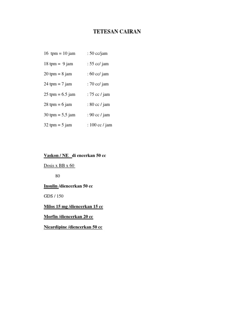 Tetesan Cairan: Vaskon / NE Di Encerkan 50 CC | PDF