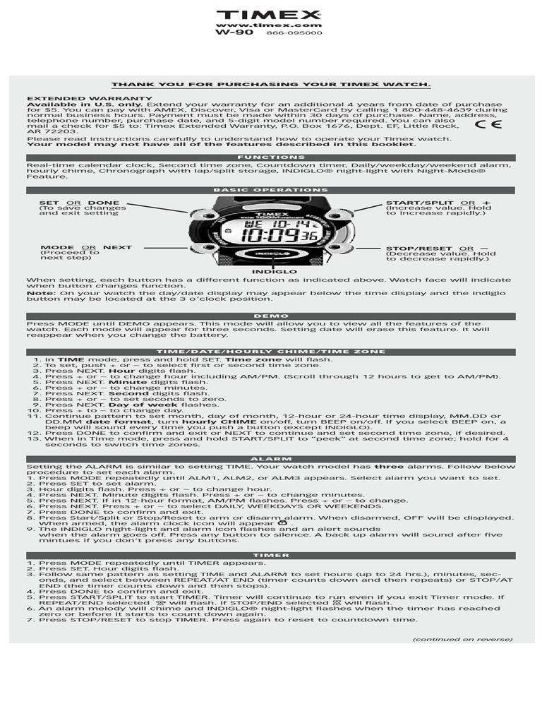 (Continued On Reverse) (Suite As Dos) (Sigue Al Dorso) | PDF | Clock ...