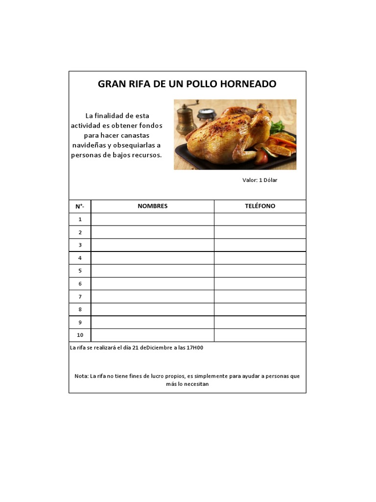 Rifa de Pollo | PDF