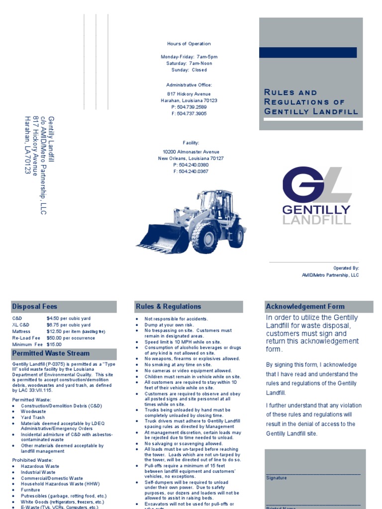 GL Rules Regs Brochure - PDF | PDF | Landfill | Waste