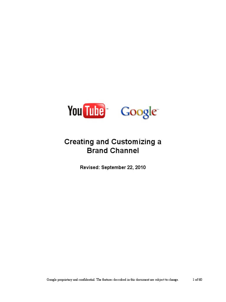 YouTube Brand Channel Redesign | PDF | Html Element | You Tube