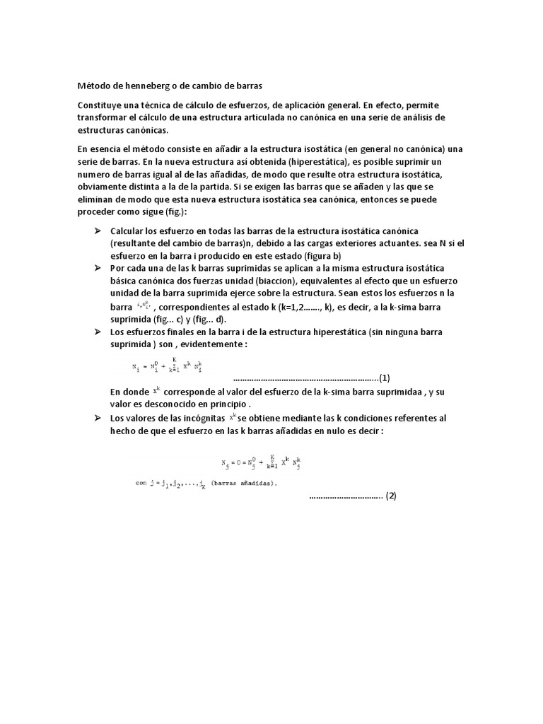 Método de Henneberg o de Cambio de Barras | PDF