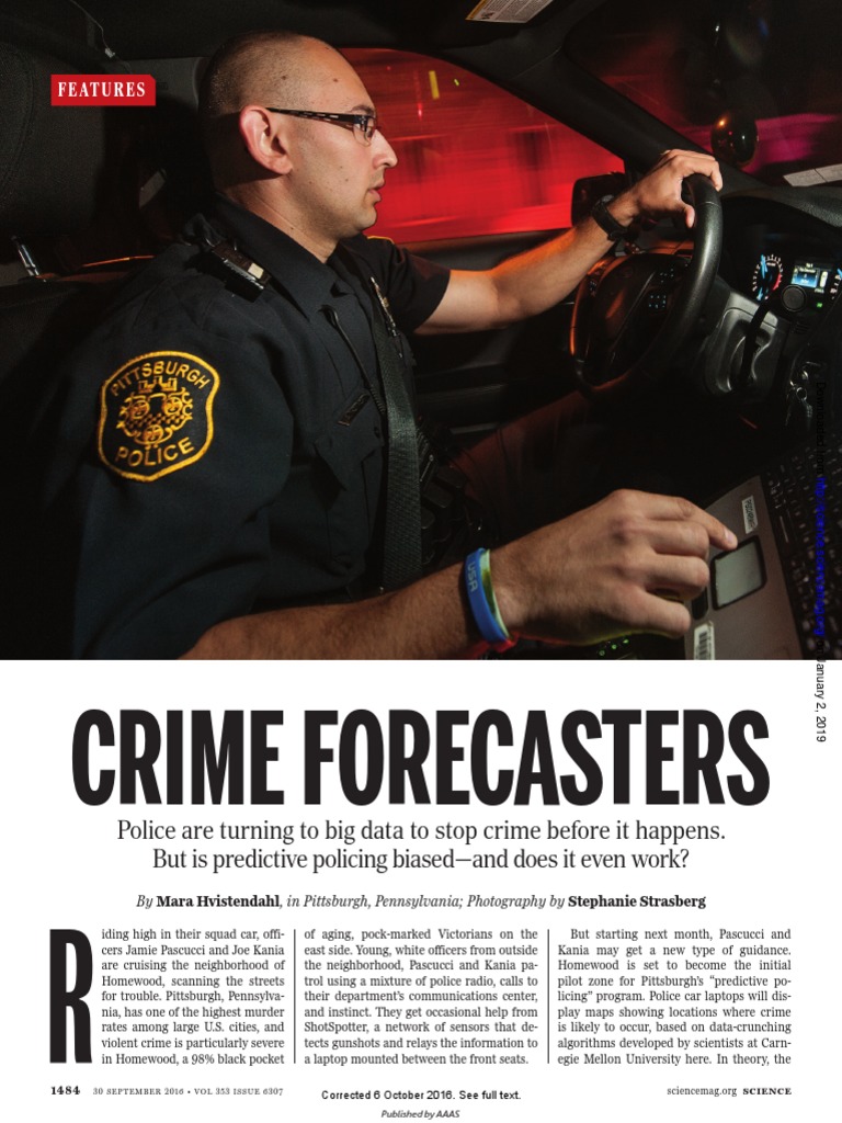 Science Magazine: Predictive Policing | PDF | Violence | Prediction