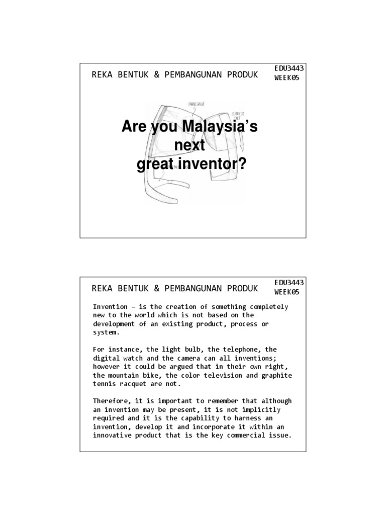 Reka Bentuk Pembuatan | PDF | Creativity | Invention