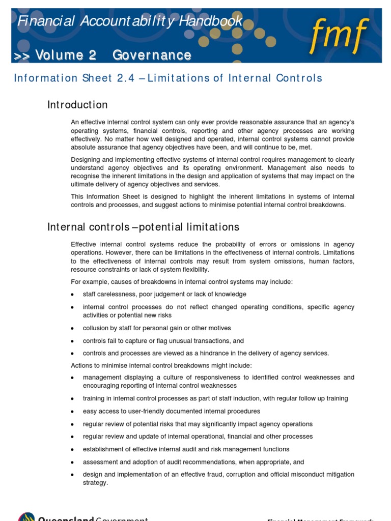 2 4 Limitations Internal Controls | Internal Control | Business