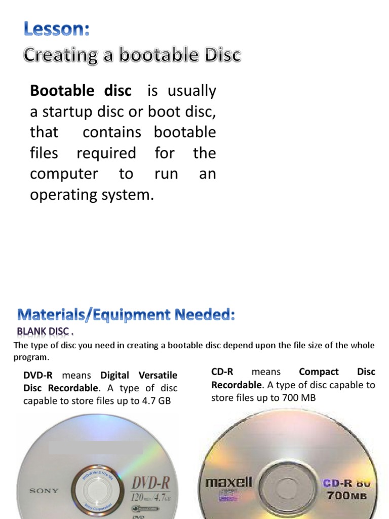 Creating - Bootable - Disk | PDF