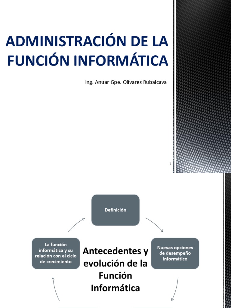 U1-Antecedentes y Evolución de La Función Informática | PDF ...