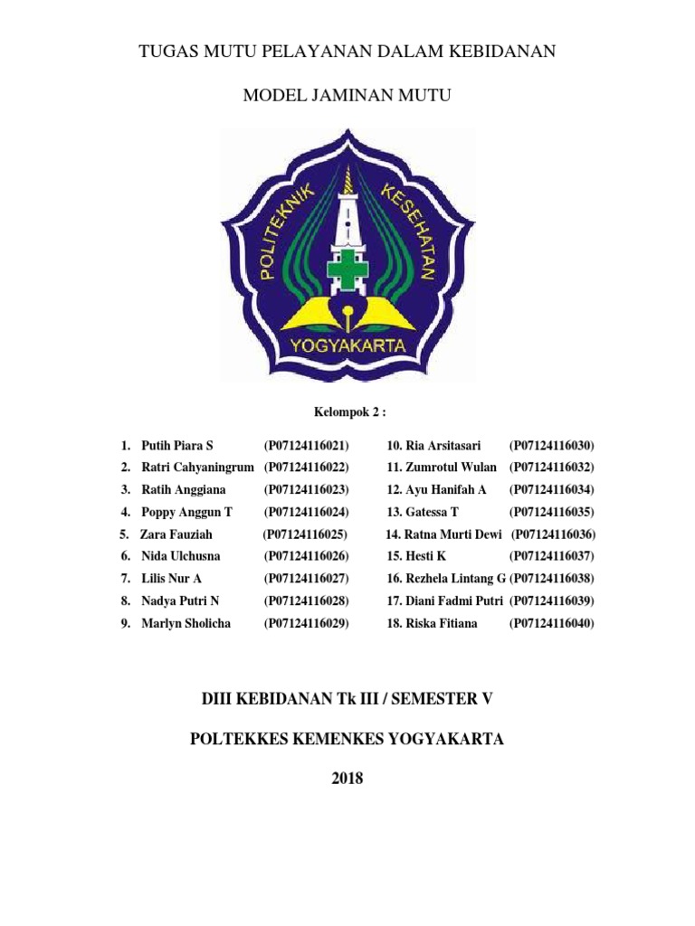 Kelompok 2 Model Jaminan Mutu | PDF