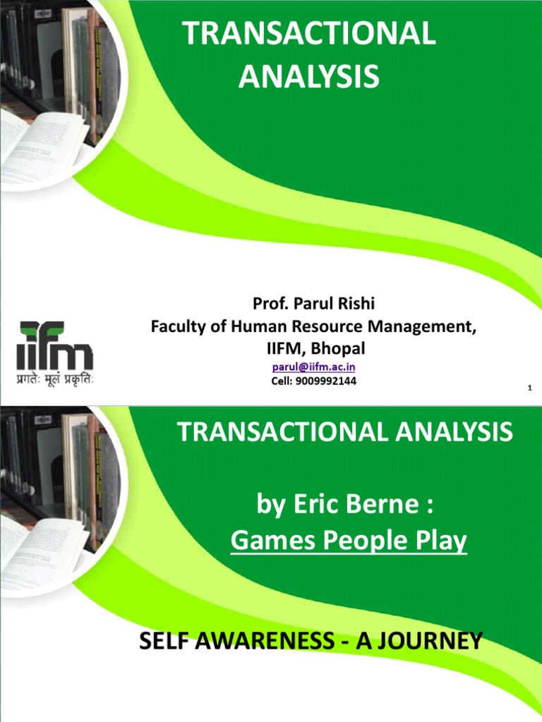 Transactional Analysis | PDF | Psychotherapy | Behavioural Sciences