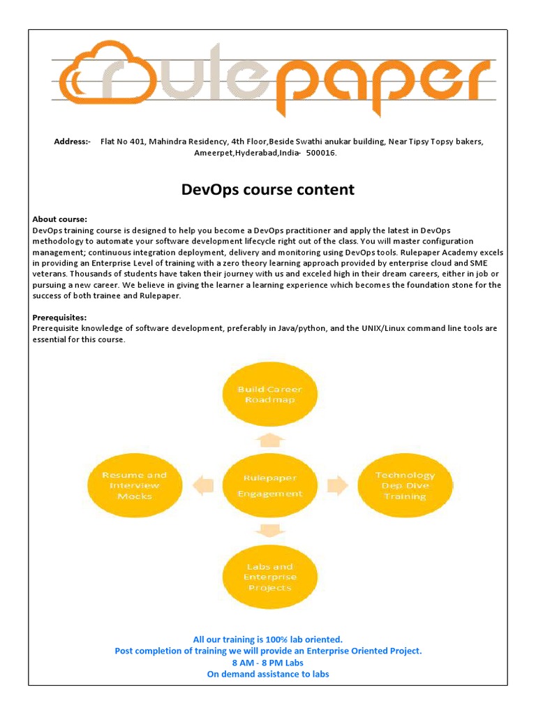 Devops Course Content PDF | PDF | Software Engineering | Computing