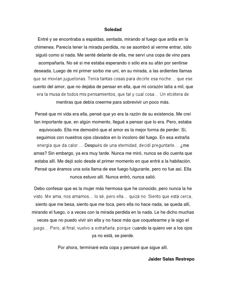 Reflexiones sobre el amor y la soledad | PDF