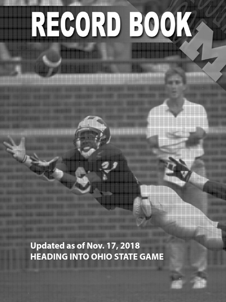 Michigan Football Record Book | PDF | Ohio State Buckeyes Football ...